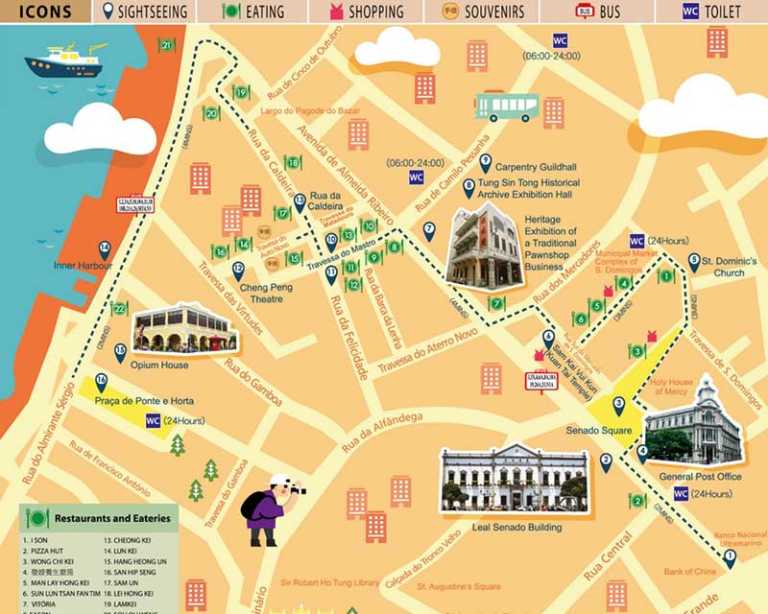 Macao Tourist Spots and Hidden Gems - 8 Self-Guided Walking Tours